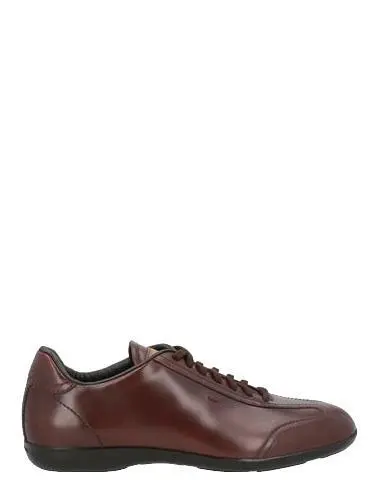 Santoni Leather Sneakers - Brown