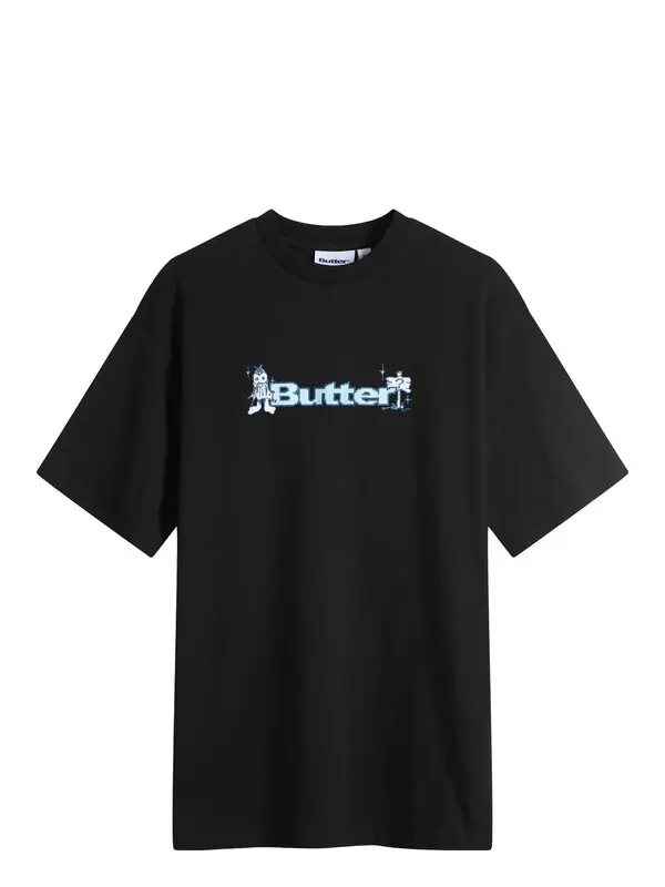 BUTTER GOODS Quest Logo T-shirt - Black