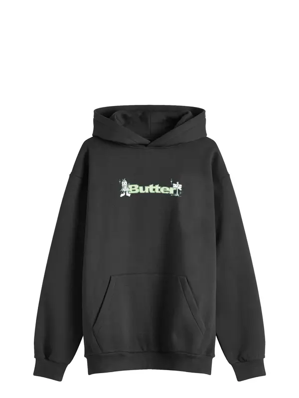 BUTTER GOODS Quest Logo Hoodie - Black