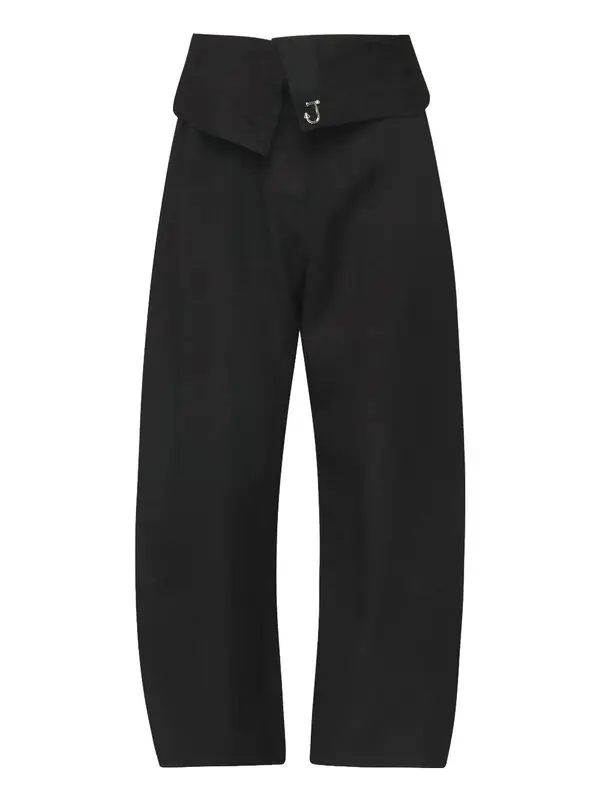 JW Anderson Fold-over Trousers - Black