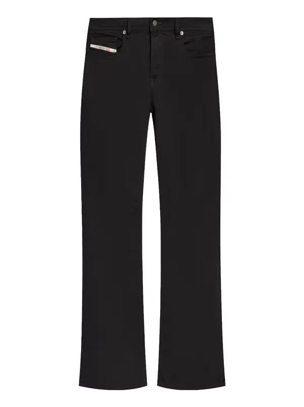 Diesel Mid-rise Straight Leg Jeans - Black