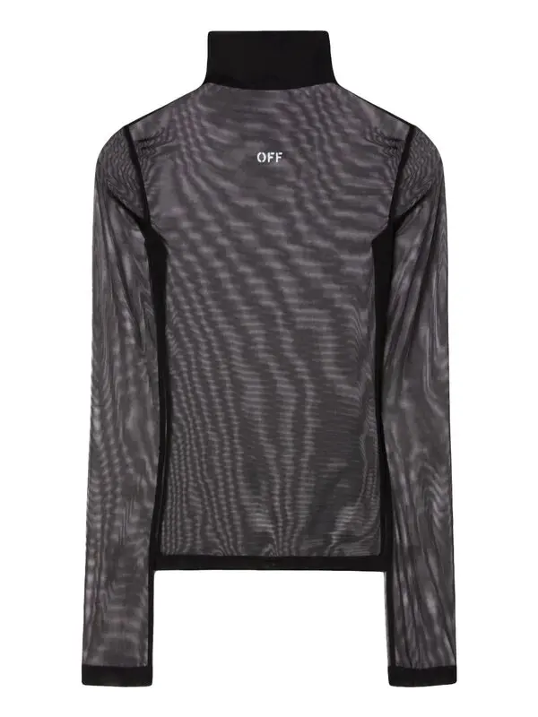 Off-White Stamp Long-sleeve Top - Black