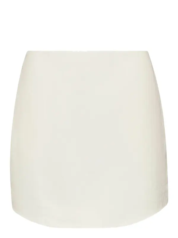 JW Anderson Curved Hem Mini Skirt - White