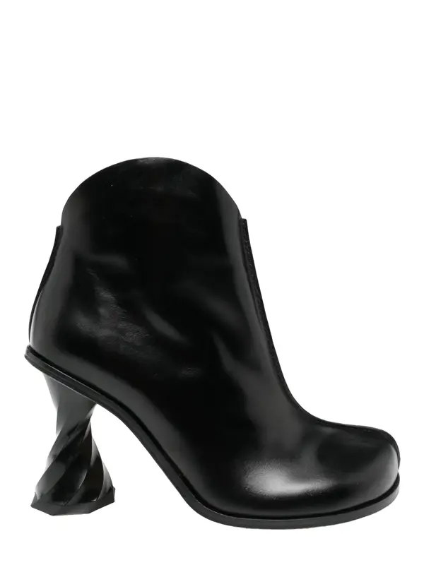 JW Anderson 100mm Twisted-heel Boots - Black