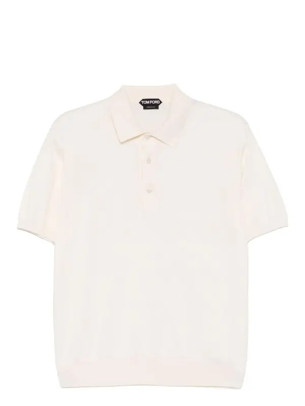 TOM FORD Cotton Polo Shirt - Neutrals