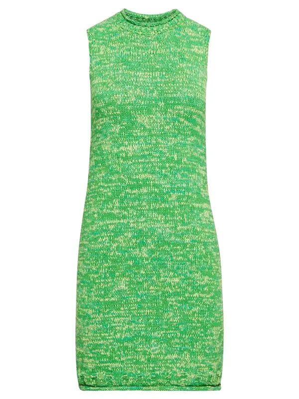 JW Anderson Space-dye Knit Mini Dress - Green