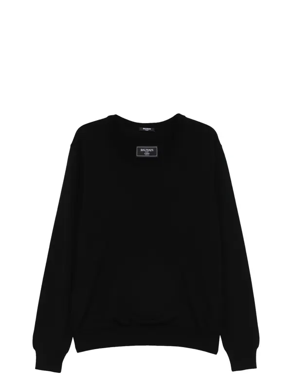 Balmain Double-neck Sweater - Black