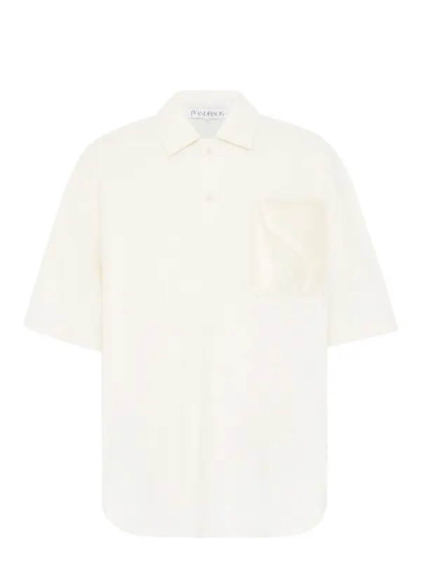 JW Anderson Quilted-pocket Polo Shirt - White