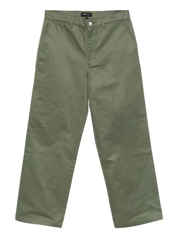 PURPLE BRAND Straight Leg Trousers - Green
