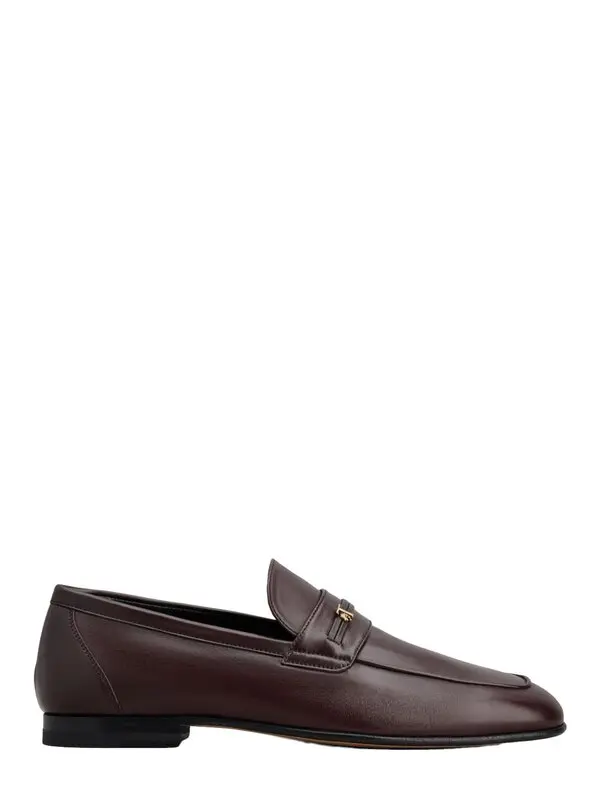 TOD'S Leather Loafers - Red