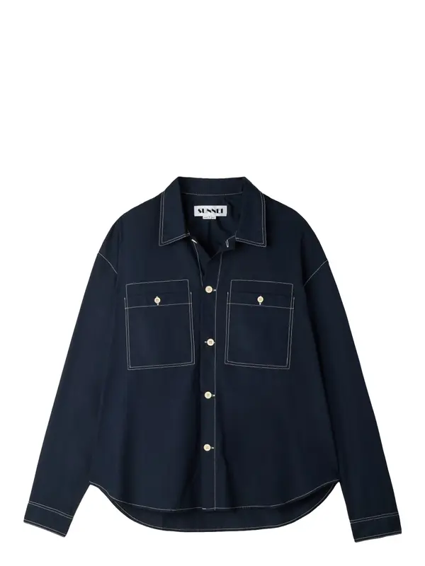 Sunnei Cotton Shirt - Blue