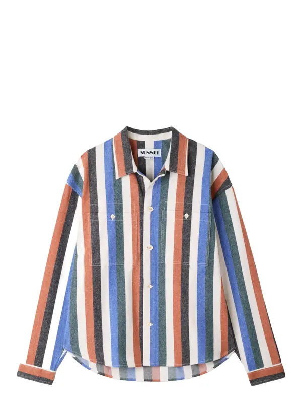 Sunnei Striped Shirt - Blue