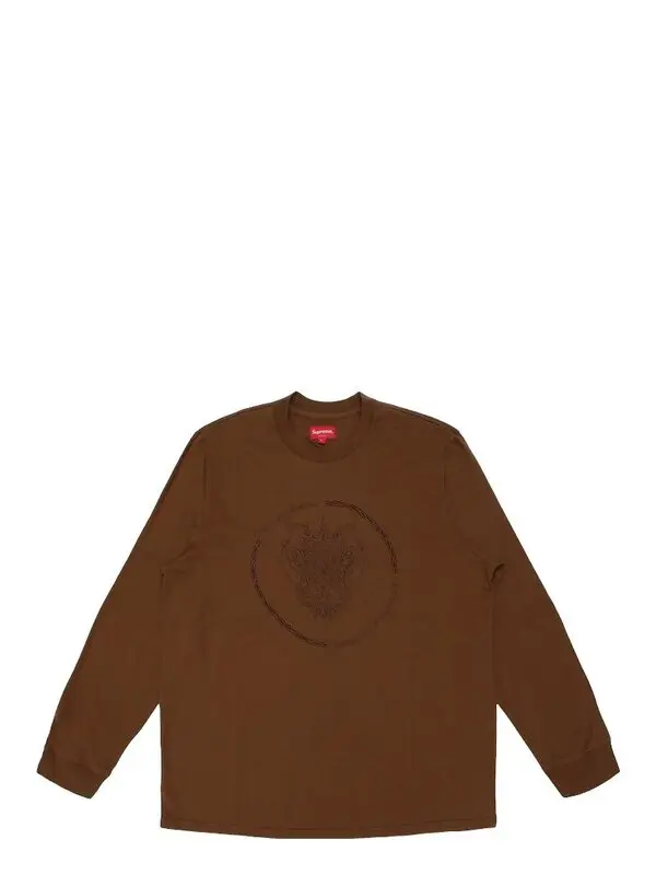 Supreme Crest Long Sleeve Top - Brown
