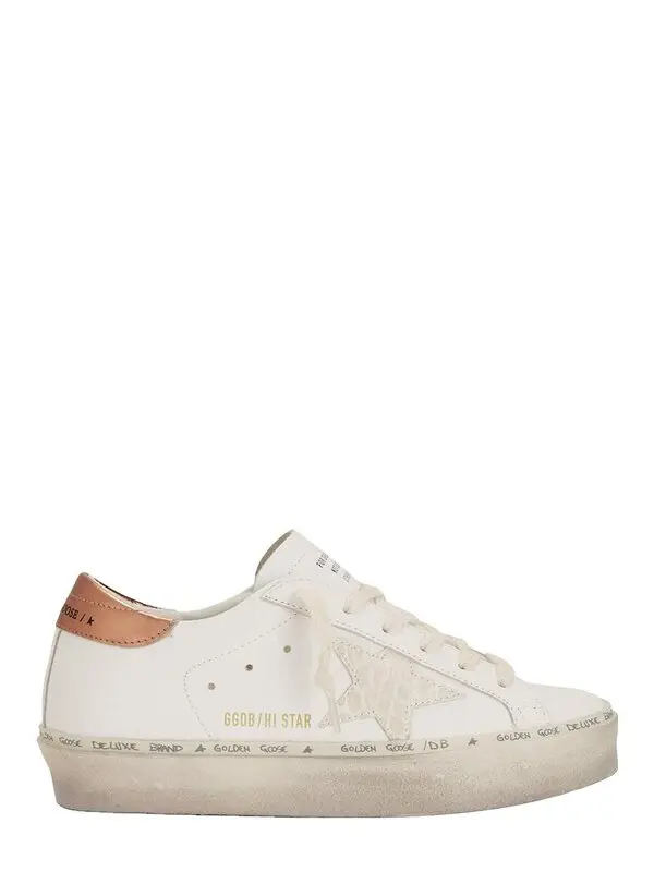 GOLDEN GOOSE Hi Star Sneakers - White/butter/bronze
