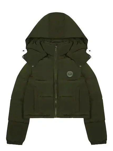 Trapstar Irongate Detachable Hooded Puffer Jacket - Olive