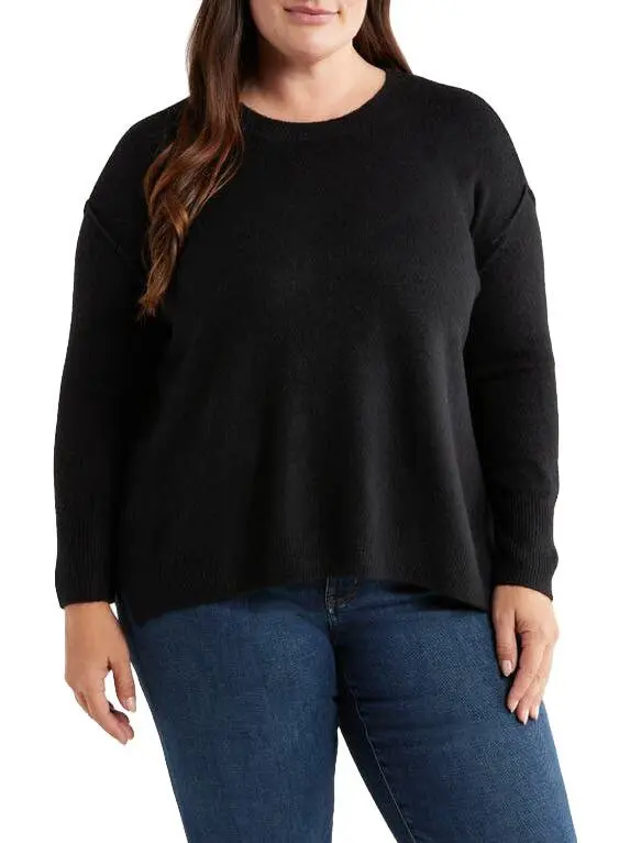CECE DUPRAZ Elbow Heart Detail Crewneck Sweater - Rich Black