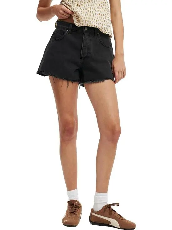 COTTON ON Original Denim Short - Vintage Black Worn