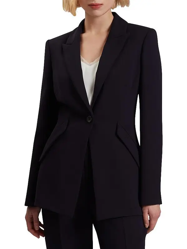 Ted Baker London Manabl Single Breasted Tailored Blazer - Navy