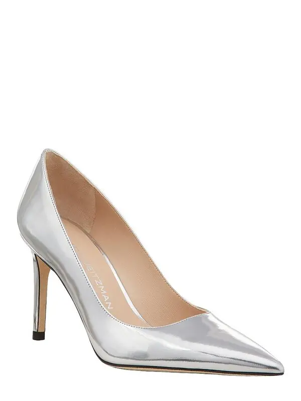 STUART WEITZMAN Power 85 Pumps - Silver