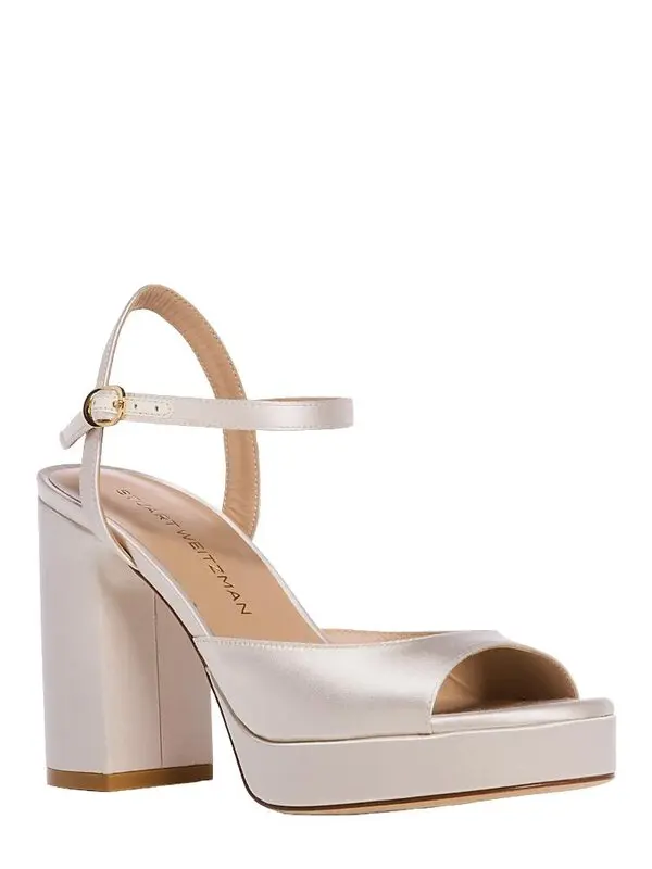 STUART WEITZMAN Dayna Ii Platform Sandals - Cream