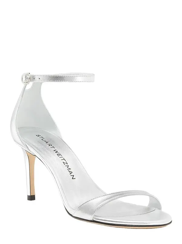 STUART WEITZMAN Nudist Ii 75 Sandals - Silver