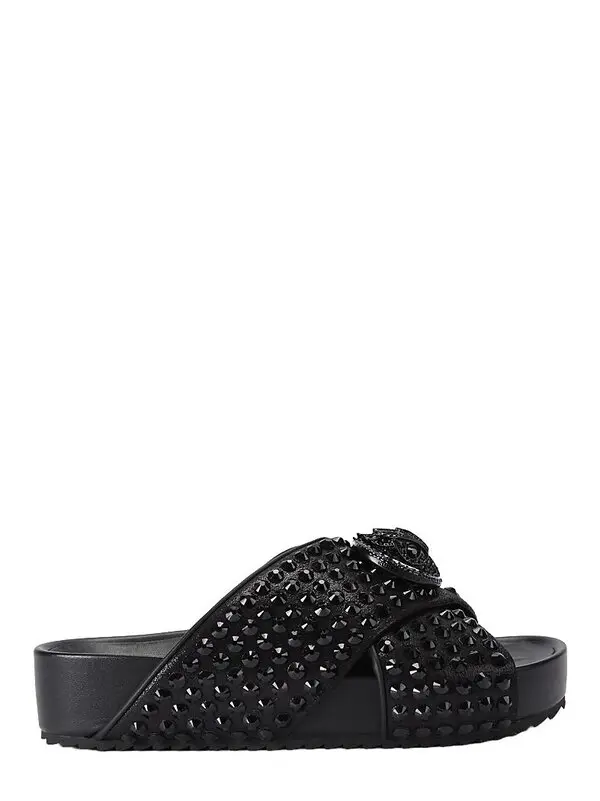 Kurt Geiger Chelsea Embellished Sandals - Charcoal