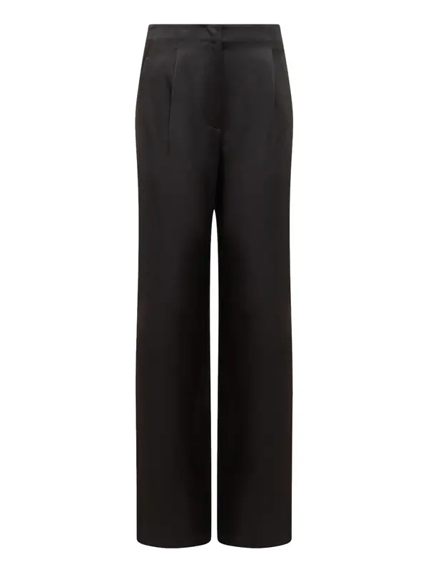 MSGM Satin Trousers - Black