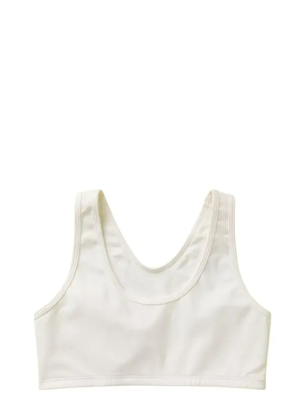 YELLOWBERRY Half Moon High-impact Sports Bra - White Iceberg