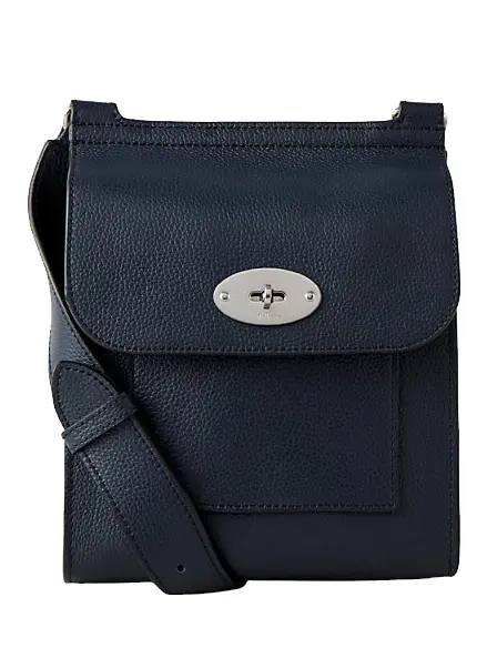 Mulberry Antony Small Grained-leather Messenger Bag - Night Sky