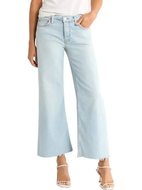 RE/DONE High-waist Wide-leg Jeans - Ola Indigo