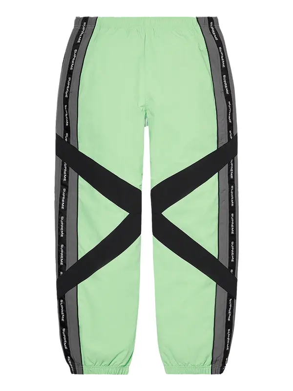 Supreme Cross Paneled Track Pant 'mint - Green