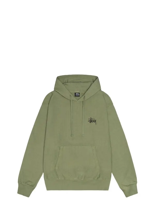StÜssy Basic Pigment Dyed Hoodie - Green