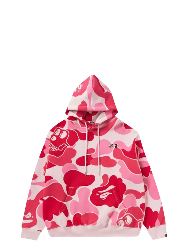 A BATHING APE X Bayc Camo Pullover Hoodie - Pink