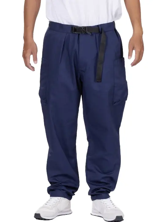 VAST Belted Twill Cargo Pants - Navy