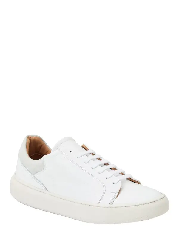 Bruno Magli Salvatore Sneaker - White Tumbled