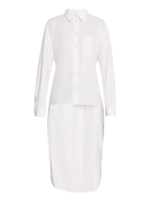 Helmut Lang Apex High-low Shirt - Wht