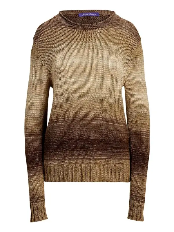 Ralph Lauren Ombre Linen-blend Sweater - Tan