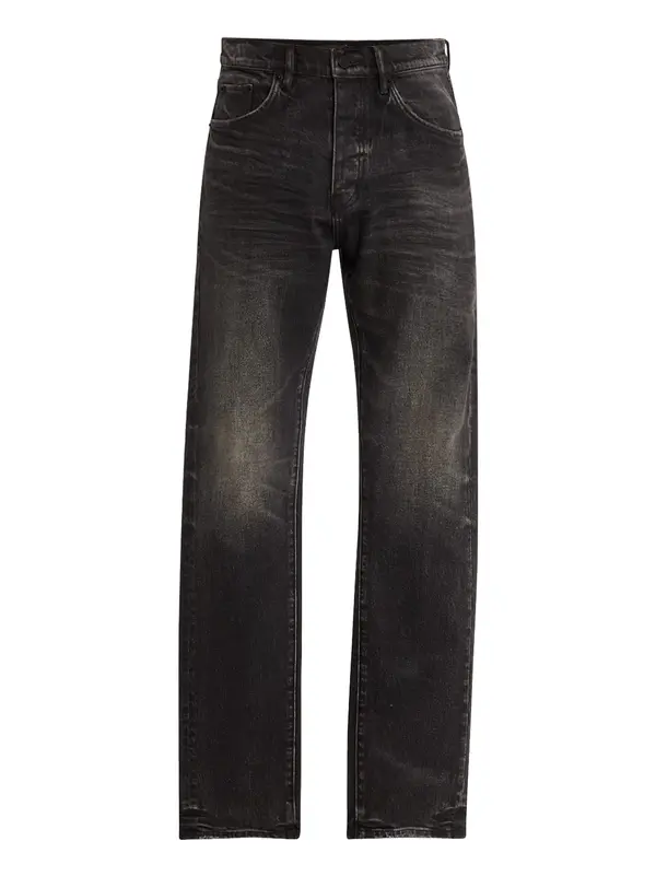 PURPLE BRAND Double Dip Coated Jeans - Black