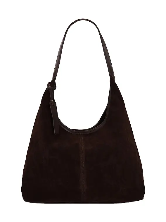 8 Other Reasons Slouch Suede Bag - Chocolate