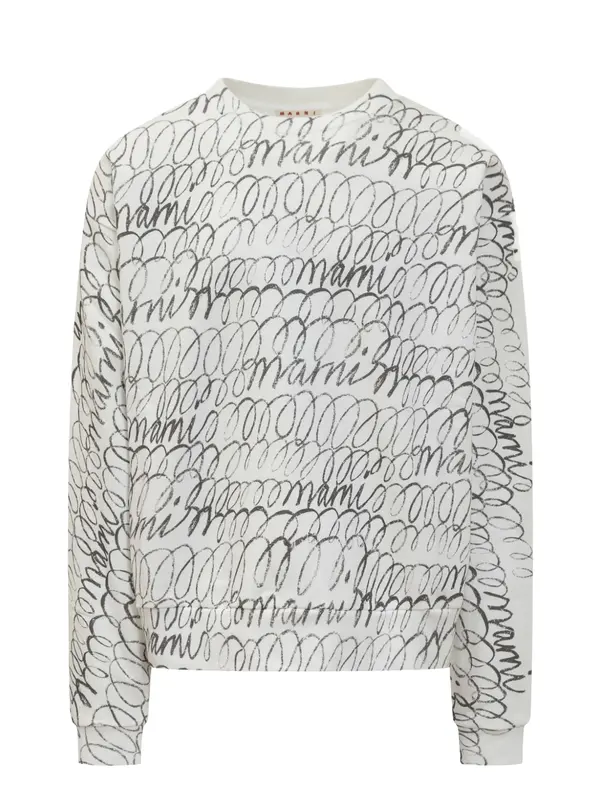 Marni Printed Sweatshirt - White
