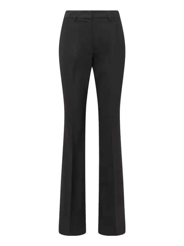 L' AUTRE CHOSE Slit-embellished Trousers - Black