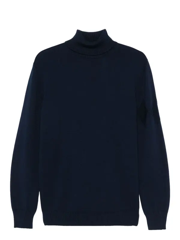 BALLANTYNE Turtleneck Wool Sweater - Blue