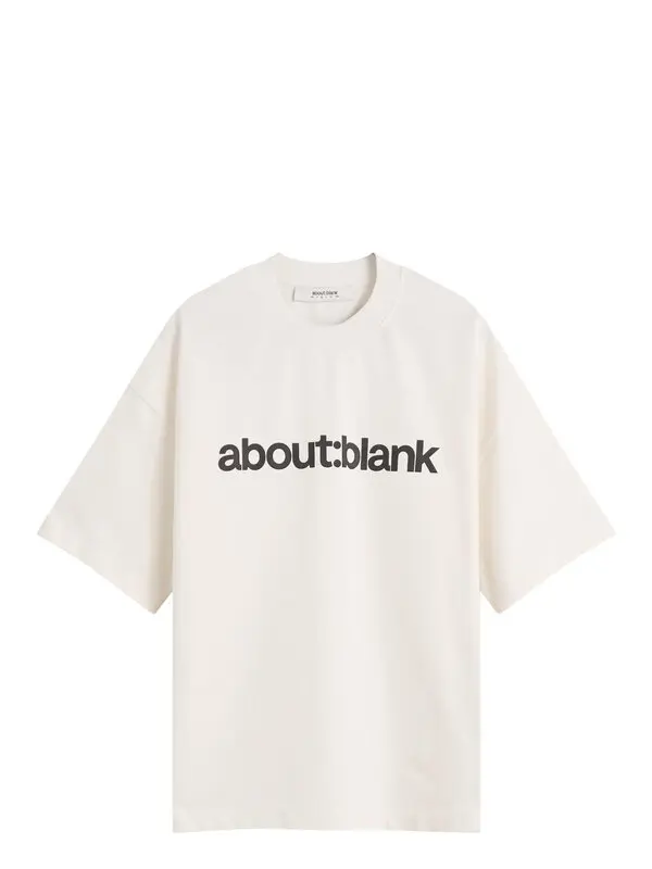ABOUT:BLANK Block T-shirt - Oat/black