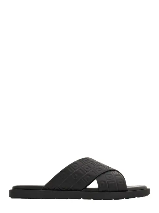 FERRAGAMO Monogram Sandals - Black