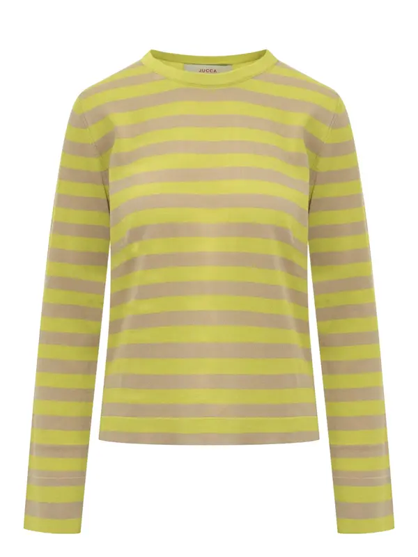JUCCA Striped Longsleeve Top - Green