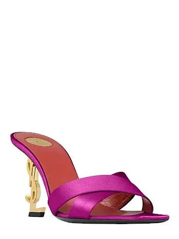 Saint Laurent Opyum Mules - Fuchsia