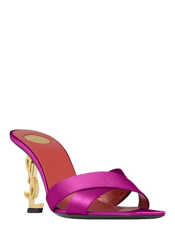 Saint Laurent Opyum Mules - Fuchsia