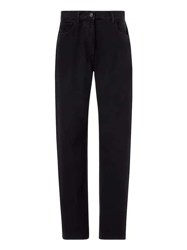 THE ROW Bercy Straight Jeans - Black