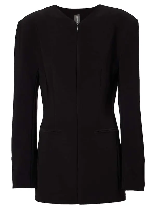 Norma Kamali Crêpe Minidress - Black