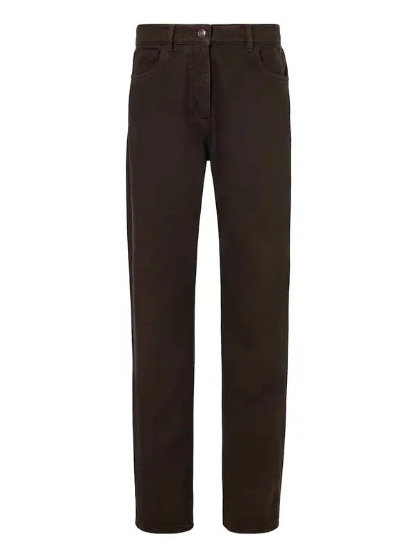 THE ROW Bercy Straight Jeans - Brown
